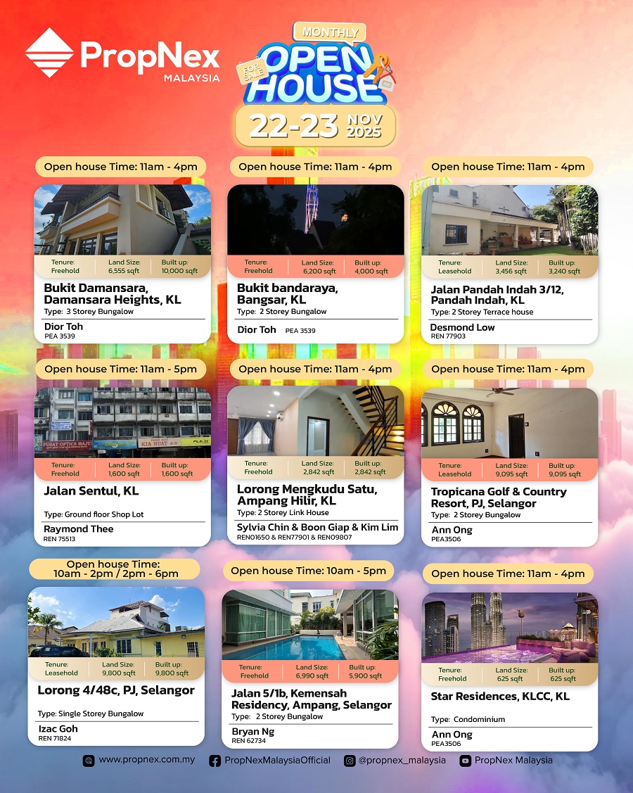PropNex rolls out more properties for its November open house | EdgeProp.my