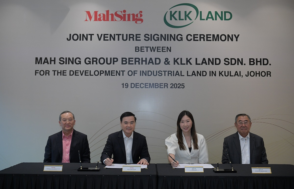 Mah Sing and KLK Land form JV to develop RM2.26 bil industrial park in ...